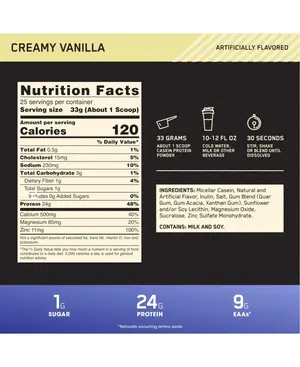 OPTIMUM NUTRITION Gold Standard Casein Protein Powder