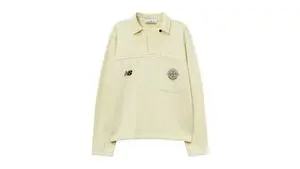 Stone Island X New Balance Long Sleeved Polo Shirt - Ivory