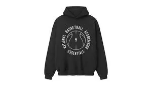 Fear Of God Essentials Nba X Barkley Hendricks 90s Hoodie - Faded Black