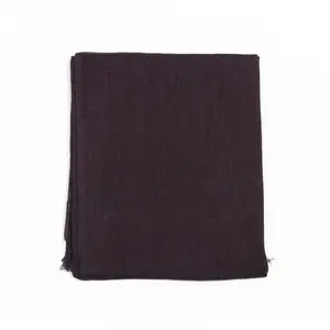 STUDIO VARIOUSLY Resin Dark Hand Woven Soft Linen Silk Scarf - Brown