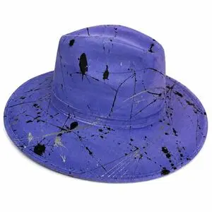 BELLA SOUL Abstract Paint Splatter Ombré Painted Hat