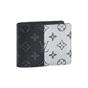 LOUIS VUITTON Wallet Ple Monogram Eclipse Split Outdoor - Black/gray