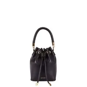 SAONARA BRAND Mini Bucket Bag Leather - Black