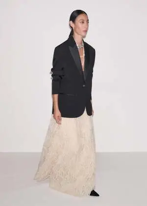 ME+EM Ribbon Tulle Fit And Flare Skirt