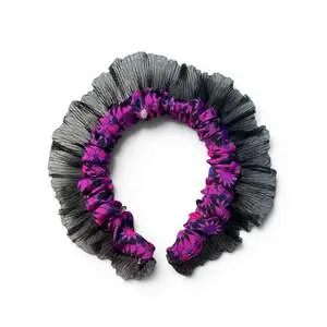 TRAMP IN DISGUISE Aziz Scrunchie Silk Headband - Pink