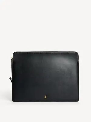 BY MALENE BIRGER Ayas Leather Laptop Case 15 - Black