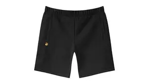Carhartt Wip Chase Sweat Shorts - Black/gold