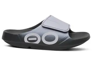 OOFOS Ooahh Sport Flex Slide - Black/lavender