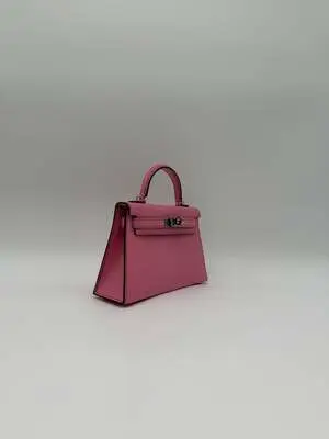Hermès Mini Kelly Bubblegum Epsom Palladium Hardware