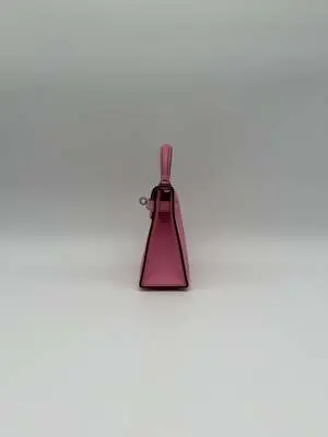 Hermès Mini Kelly Bubblegum Epsom Palladium Hardware