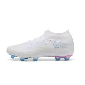 PUMA Future 9 Ultimate Firm Ground Soccer Cleats Shoes, Size - White