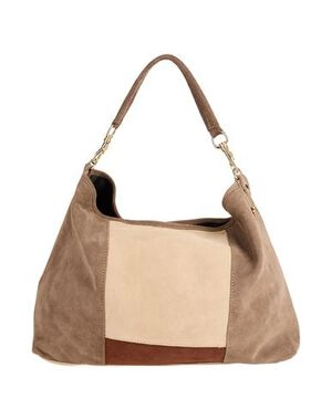 LAURA DI MAGGIO Handbag Taupe Leather - Grey