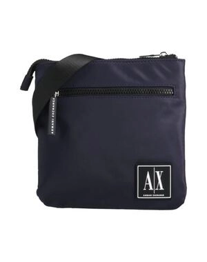 Armani Exchange Man Cross-body Bag Midnight Blue Size - Polyester Midnight Blue