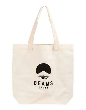 BEAMS Handbag Ivory Cotton