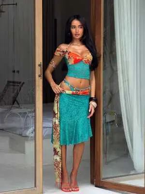 OUTCAST Pippin Midi Skirt Tigerlily