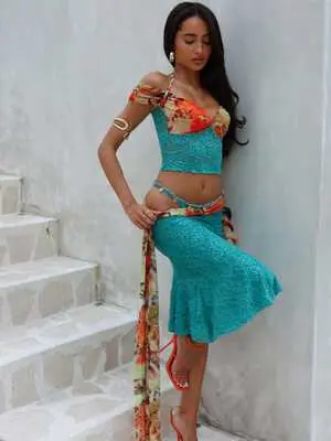 OUTCAST Pippin Midi Skirt Tigerlily