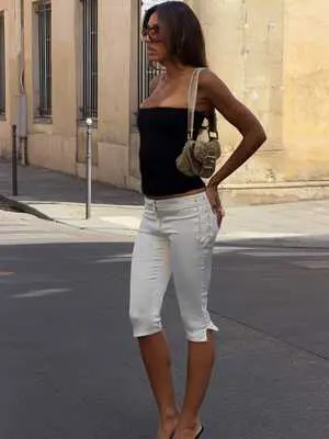 OUTCAST Jakaia Capri Pants - White