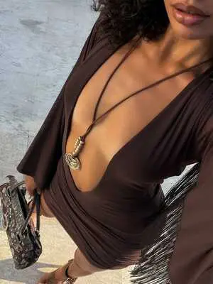 OUTCAST Allisson Mini Dress Chocolate