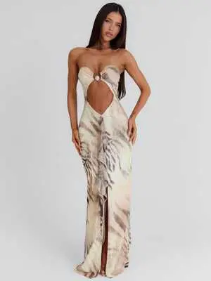 OUTCAST Emel Maxi Dress Kaya - Print