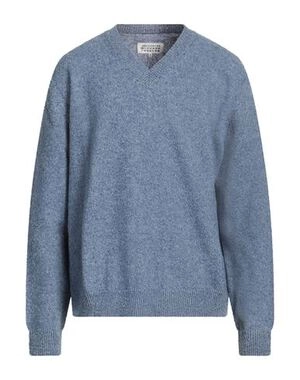 MAISON MARGIELA Sweater Sky Size Wool, Cotton - Blue