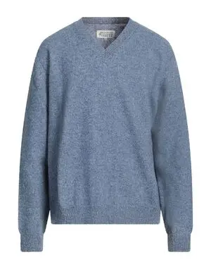 MAISON MARGIELA Sweater Sky Size Wool, Cotton