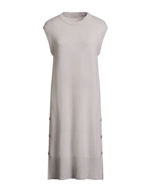 PUROTATTO Mini Dress Light Size Wool, Cashmere - Grey