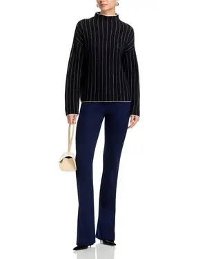 Bloomingdale'S Cashmere Striped Mock Neck Sweater Exclusive
