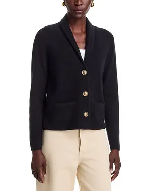 Bloomingdale'S Button Front Cashmere Blazer, Exclusive - Black