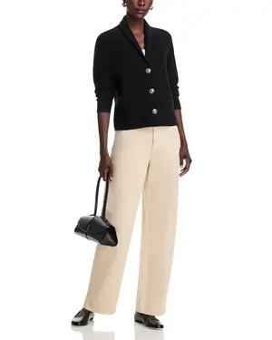 Bloomingdale'S Button Front Cashmere Blazer, Exclusive - Black