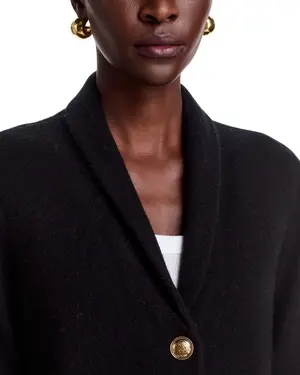 Bloomingdale'S Button Front Cashmere Blazer, Exclusive - Black