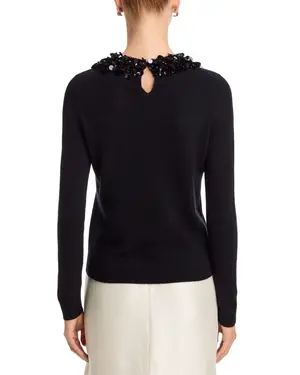 Bloomingdale'S Embellished Crewneck Sweater