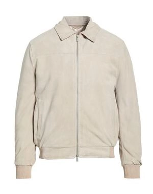 LARDINI Jacket Size Calfskin - Beige
