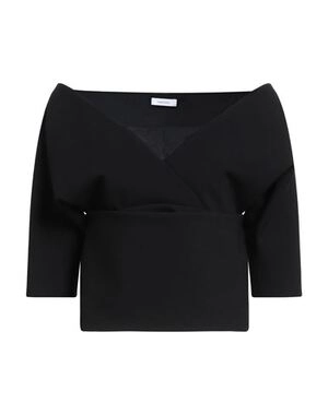 FERRAGAMO Top Size Wool, Polyamide, Elastane - Black