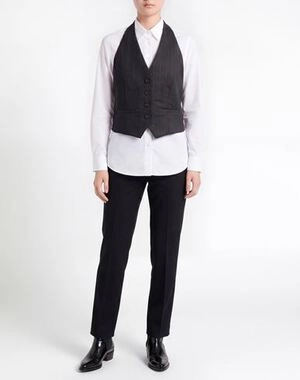 DEPARTMENT 5 Tailored Vest Charcoal Size Wool, Polyester, Viscose, Elastane