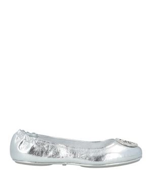 Tory Burch Ballet Flats Size Leather - Silver