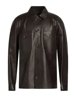TOD'S Jacket Dark Size Lambskin