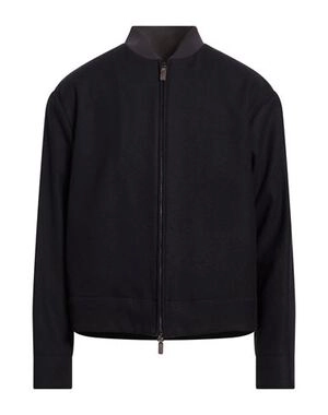 Emporio Armani Coat Midnight Size Virgin Wool, Polyamide - Blue