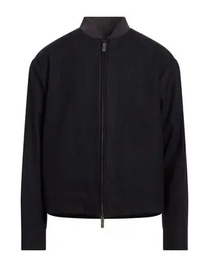Emporio Armani Single-breasted Virgin Wool And Polyamide Coat