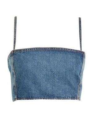 Alaïa Top Size Cotton, Polyurethane - Blue
