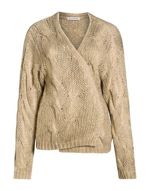RICCARDO FORCONI Cardigan Khaki Size Polyester, Wool, Acrylic - Beige