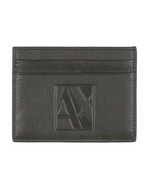 Armani Exchange Cardholder Dark Ovine Leather - Brown