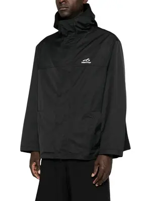 Balenciaga Hooded Logo-print Parka