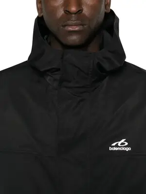 Balenciaga Hooded Logo-print Parka