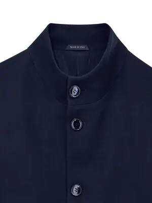 Giorgio Armani Blazer One Shot Regular Fit In Fluid Virgin Wool