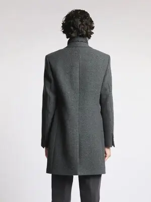 FAY Herringbone Pattern Double Coat