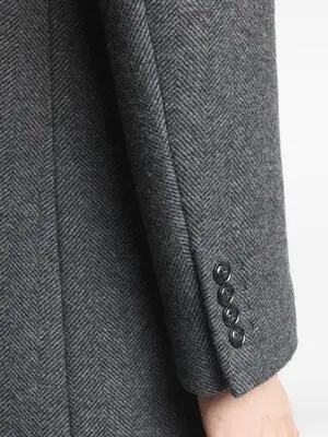 FAY Herringbone Pattern Double Coat