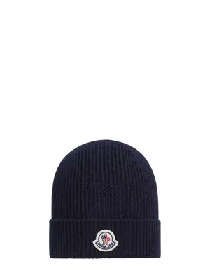 Moncler Logo Wool Beanie