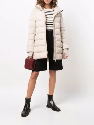 Herno A-shape Midi Down Jacket - Pink