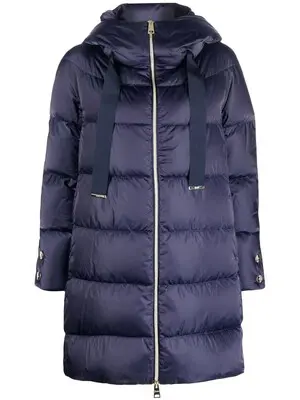 Herno Herno A-Shape Satin Down Jacket Blue