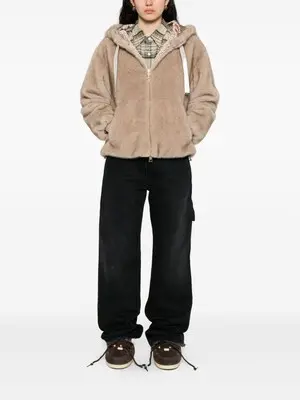 Herno Faux Fur Bomber Jacket